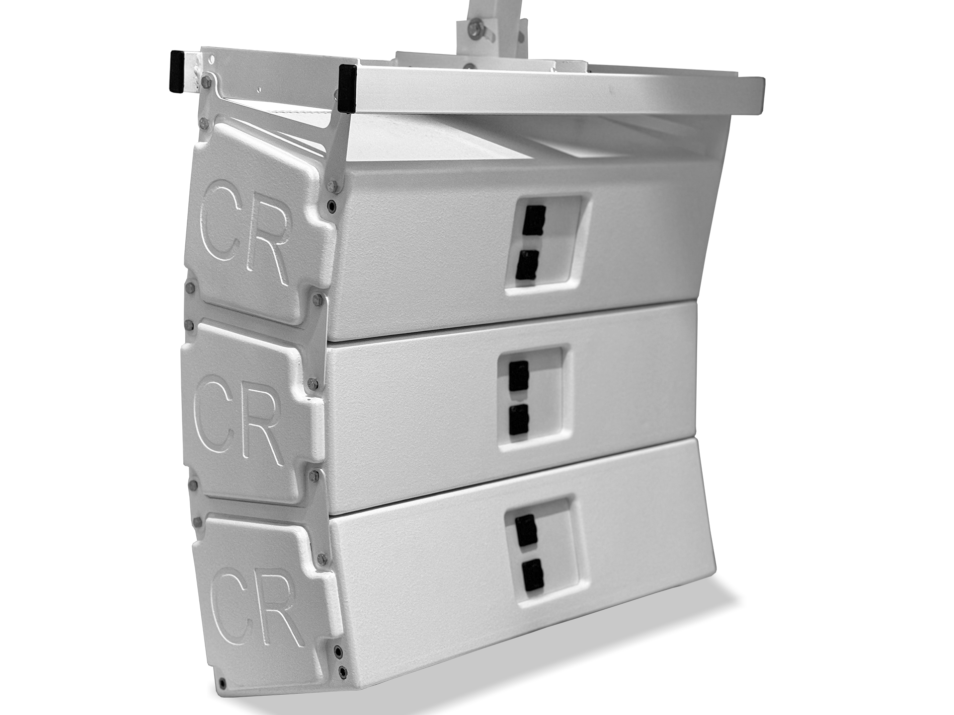 Caixa Line Array Passiva Horizontal HL6 Branca - Valor Unitário - Alfibras